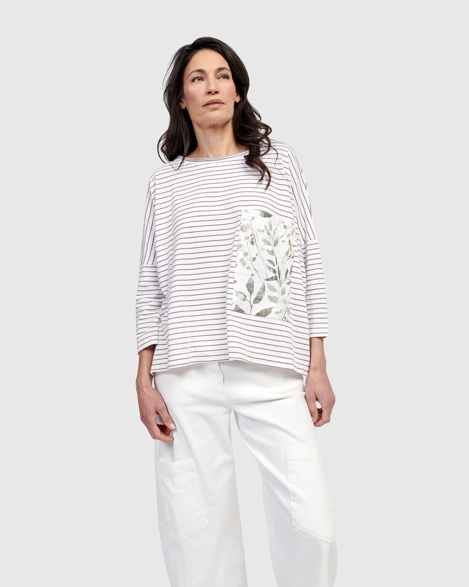 Alembika. Sailboat Boxy Tee. - Lea's